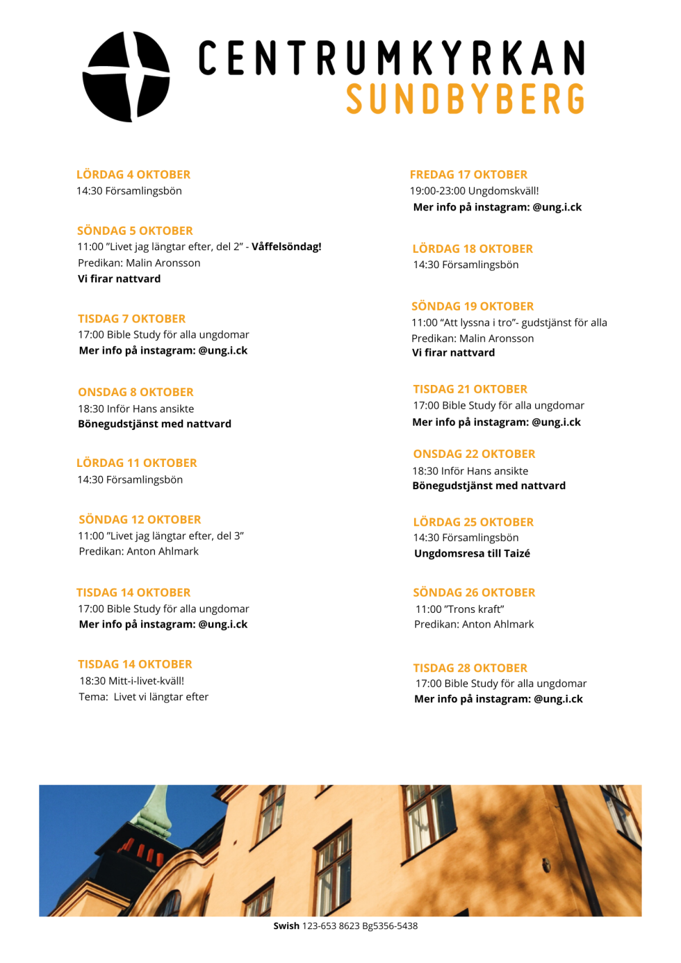 Startsida|Centrumkyrkan i Sundbyberg